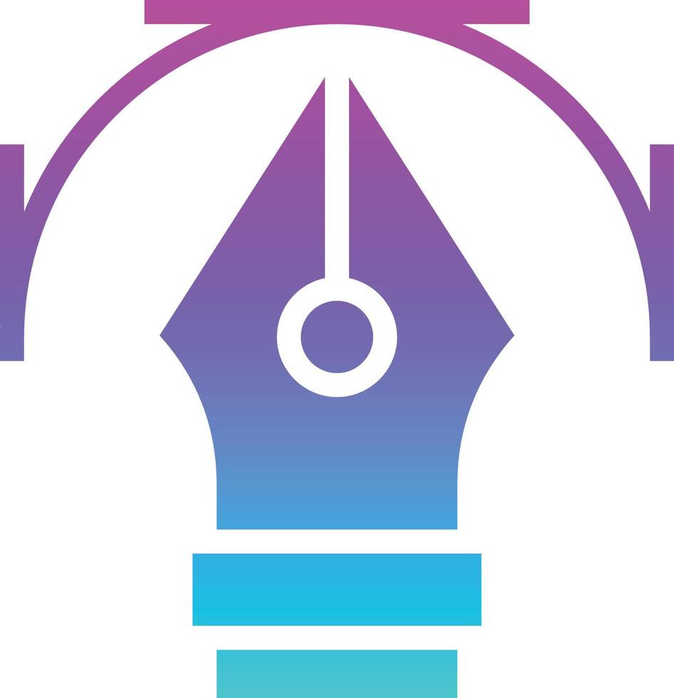 vector draw creative - solid gradient icon 14354963 Vector Art at Vecteezy