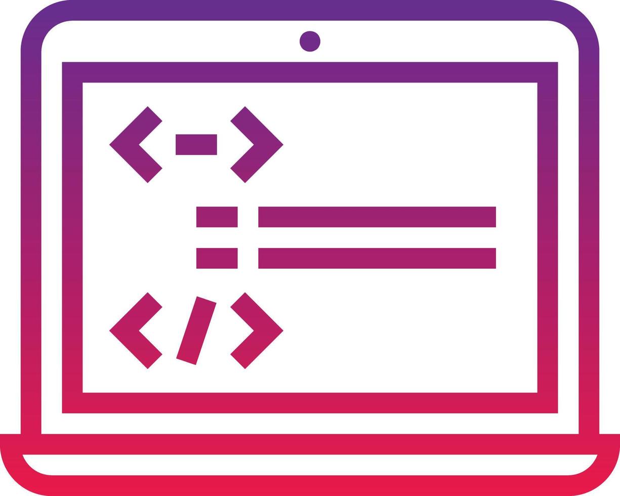 programming coding structure software development - gradient icon ...