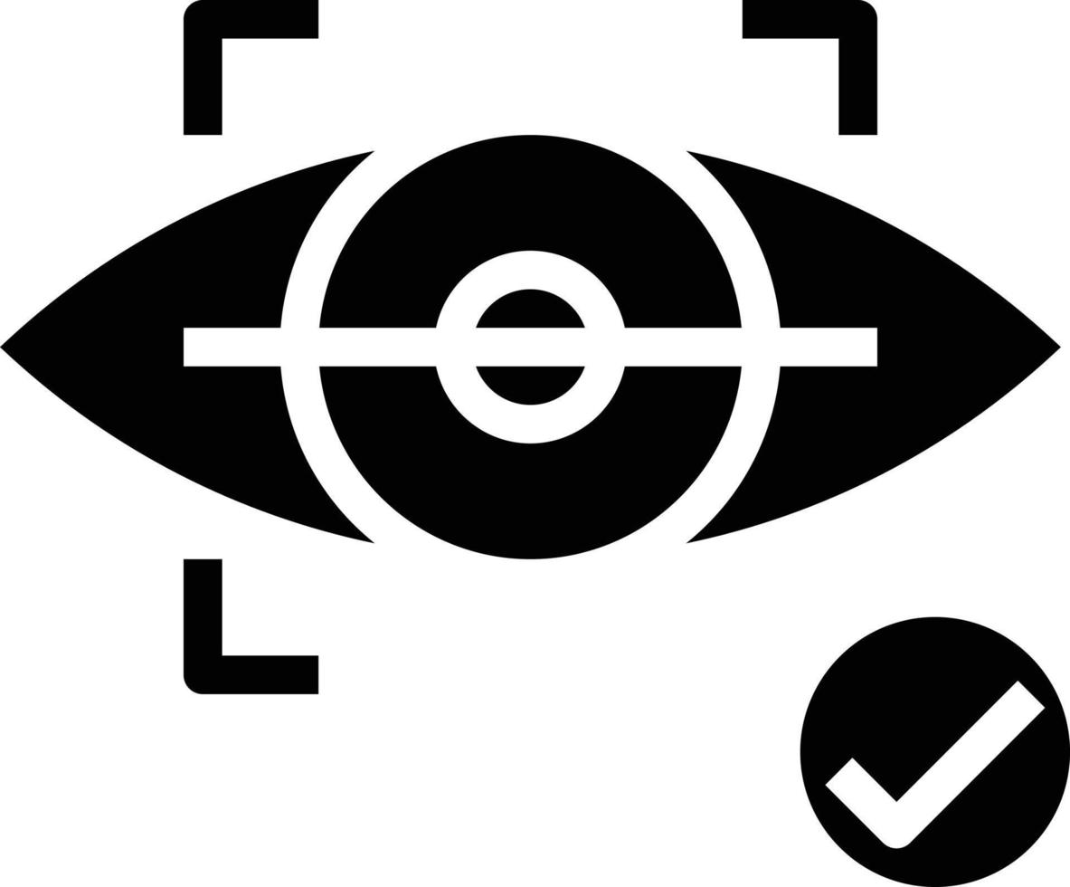 retina recognition scanning ai artificial intelligence - solid icon ... retina recognition scanning ai artificial intelligence - solid icon ...