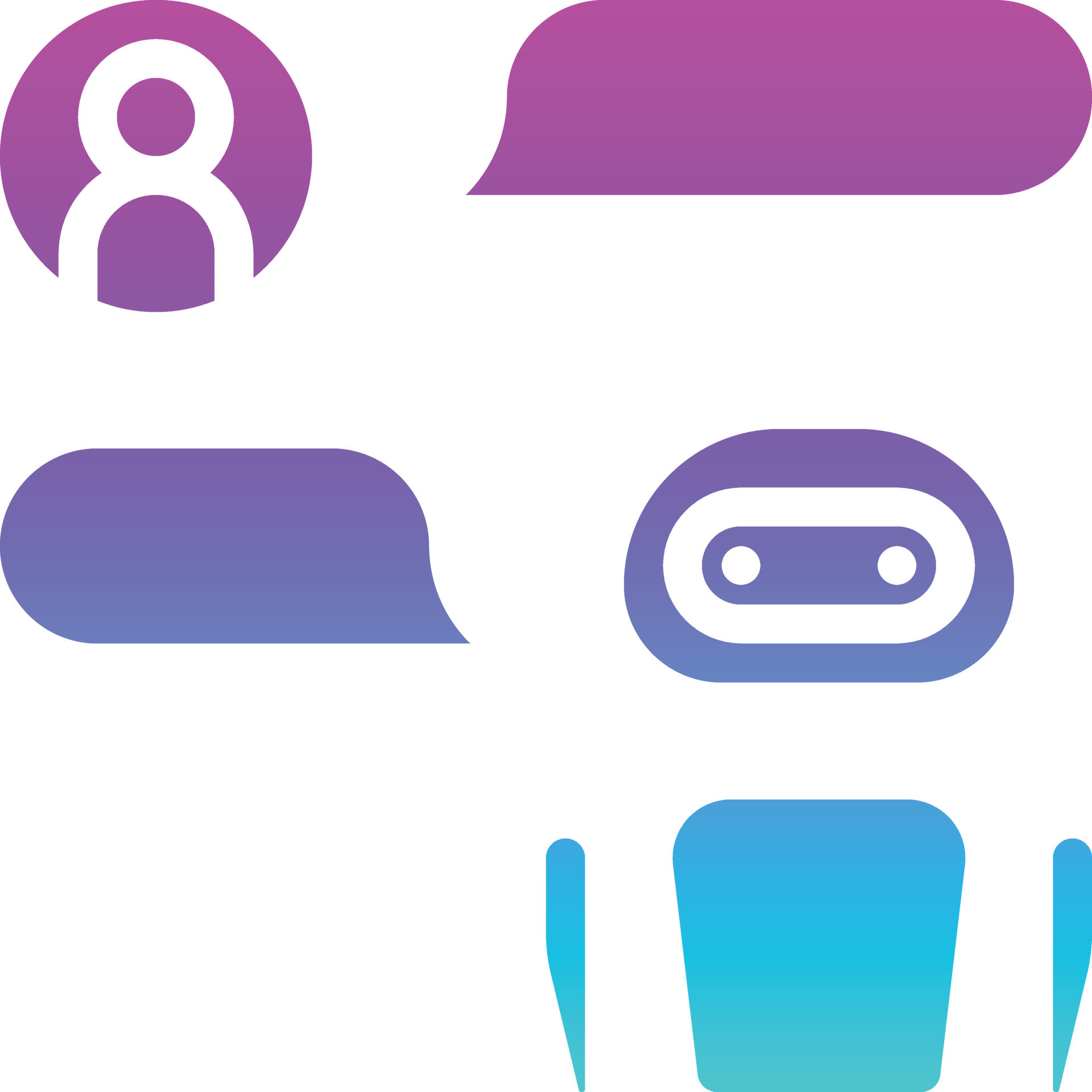 Chatbot Message Ai Artificial Intelligence Solid Gradient Icon