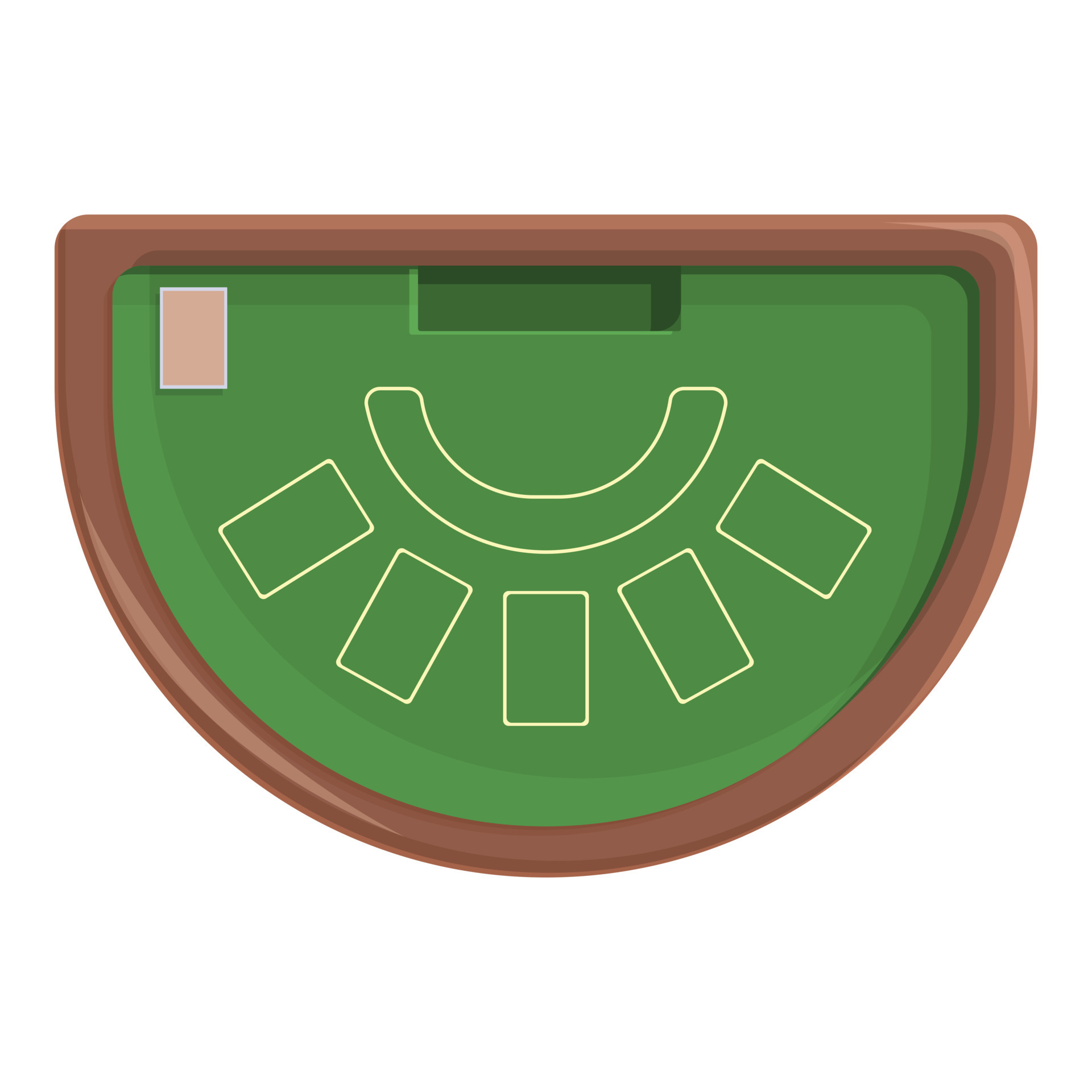 Green play table icon cartoon vector. Casino jack 14358692 Vector Art ...