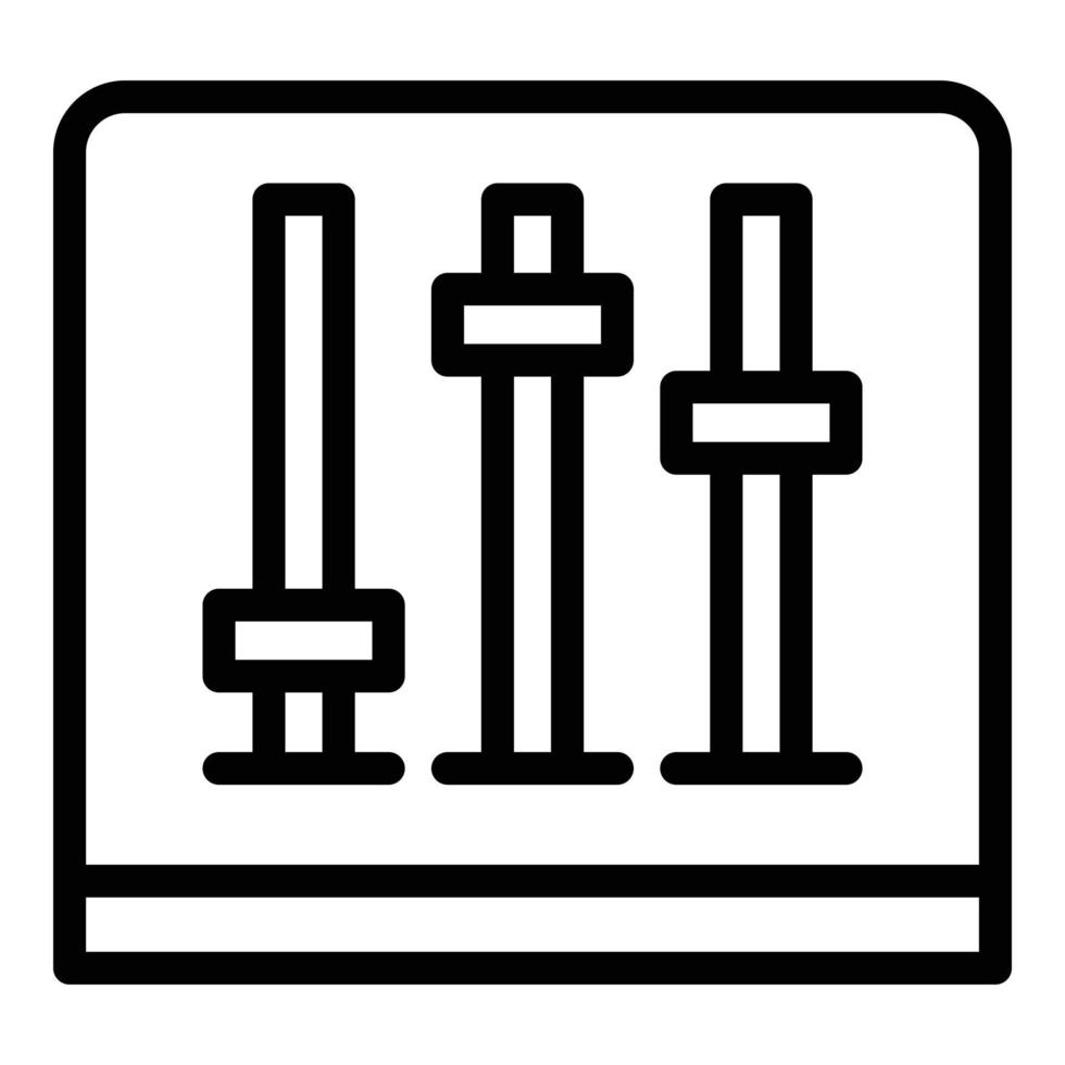 Volume control icon, outline style 14358837 Vector Art at Vecteezy