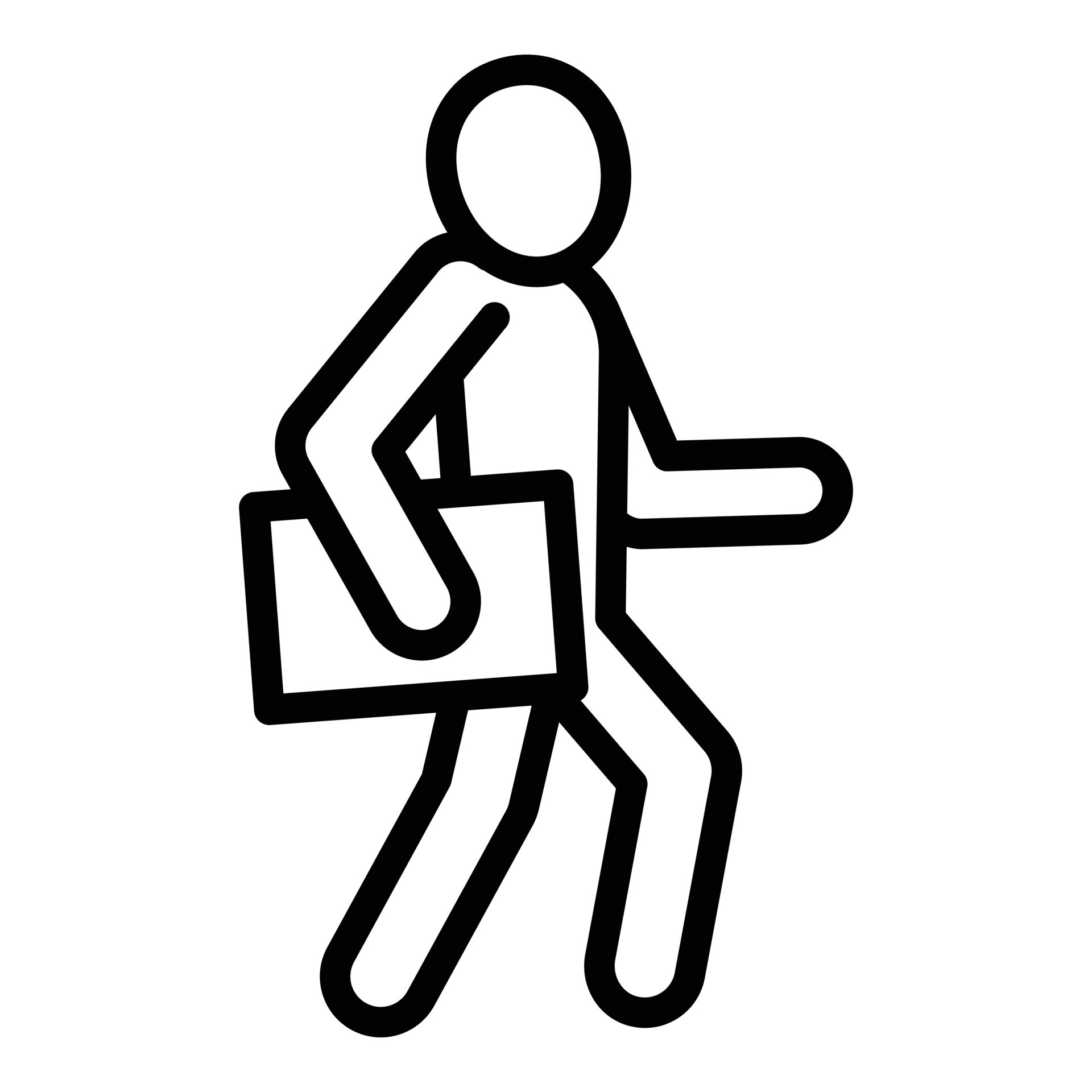 Postman icon, outline style 14359864 Vector Art at Vecteezy