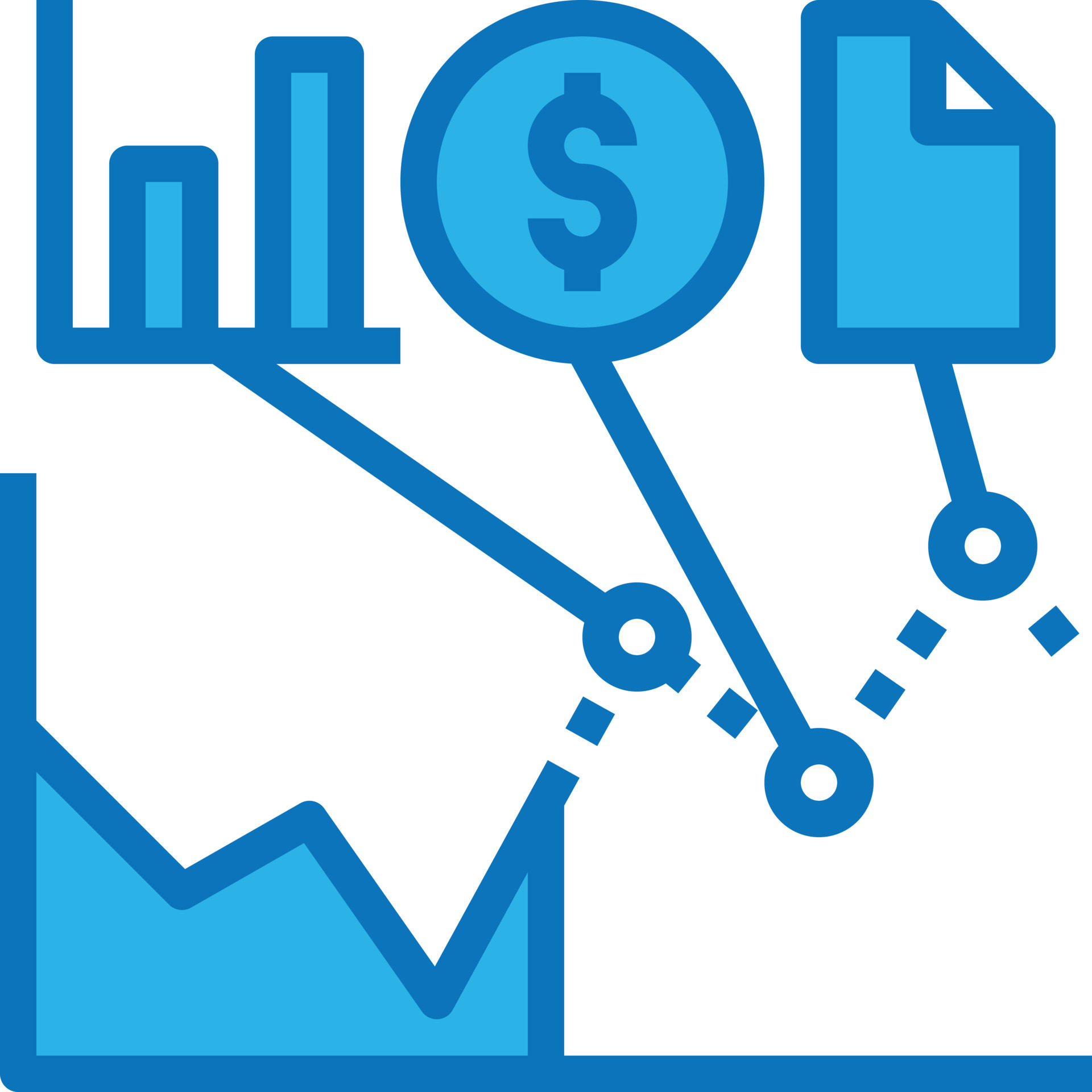 predictive analytics ai artificial intelligence - blue icon 14362204 ...