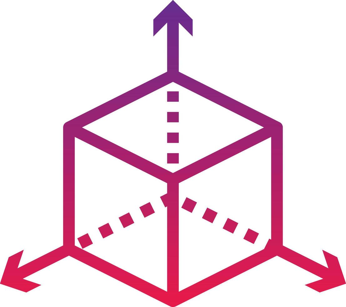 3d shape creative - gradient icon 14362223 Vector Art at Vecteezy