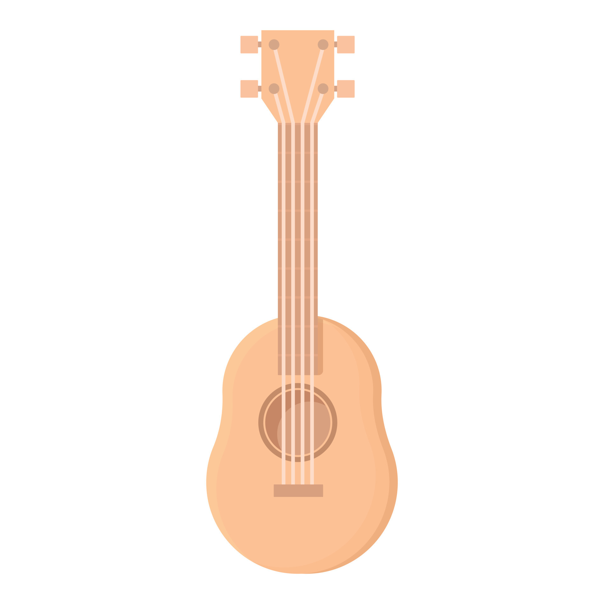 Ukulele Icon Cartoon Vector Hawaii Guitar 14363746 Vector Art At Vecteezy