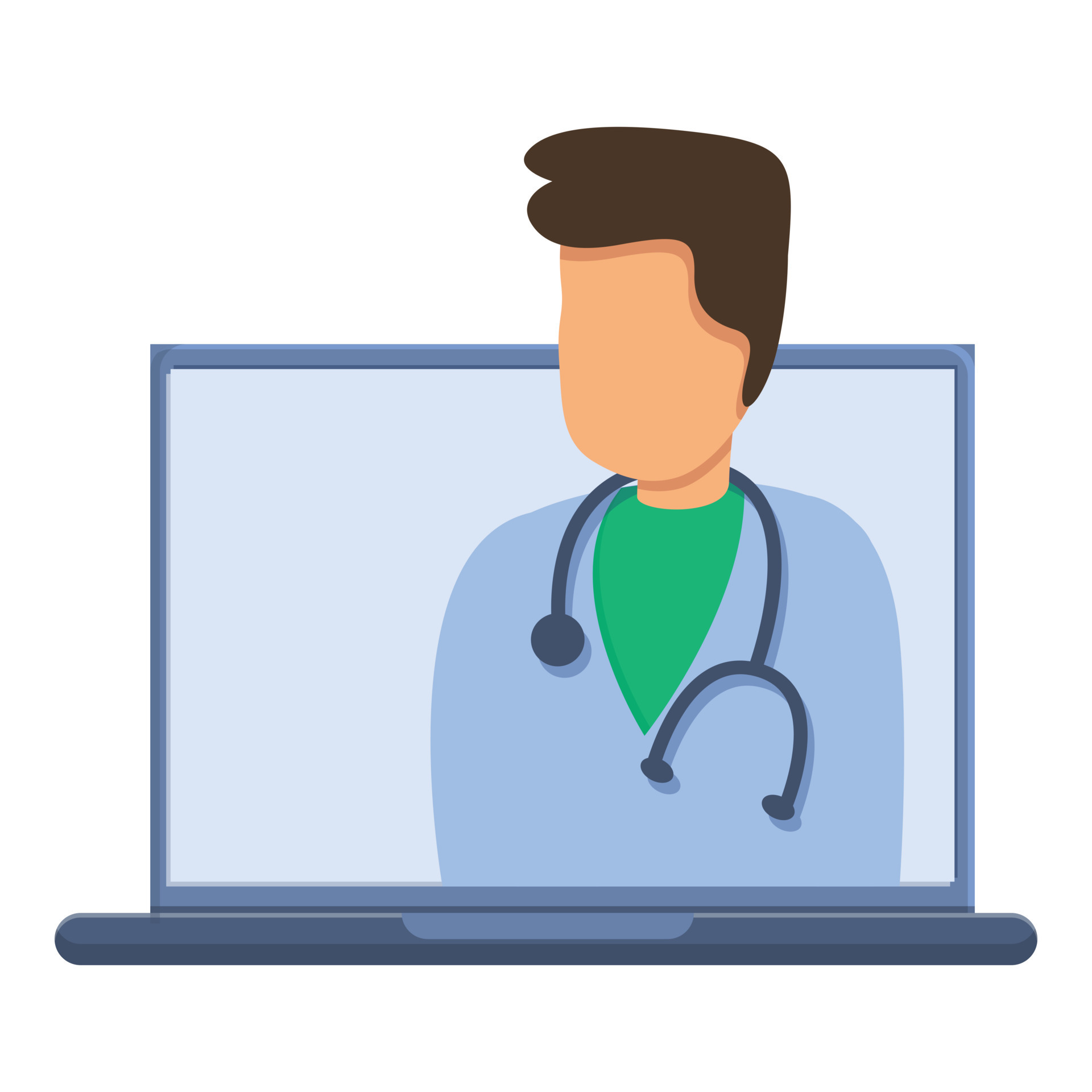 Icono De Consulta Médica En Vivo Estilo De Dibujos Animados 14364824