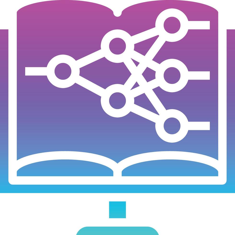 Machine Learning Train Data Ai Artificial Intelligence Solid Gradient Icon 14365322 Vector Art