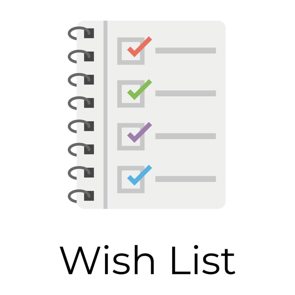 Trendy Wish List 14366093 Vector Art at Vecteezy