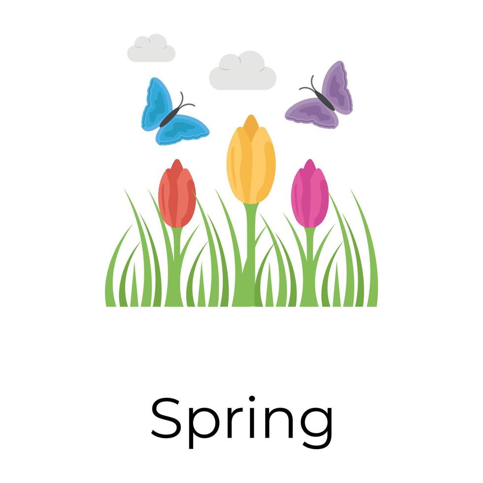 Trendy Spring Concepts 14366187 Vector Art at Vecteezy