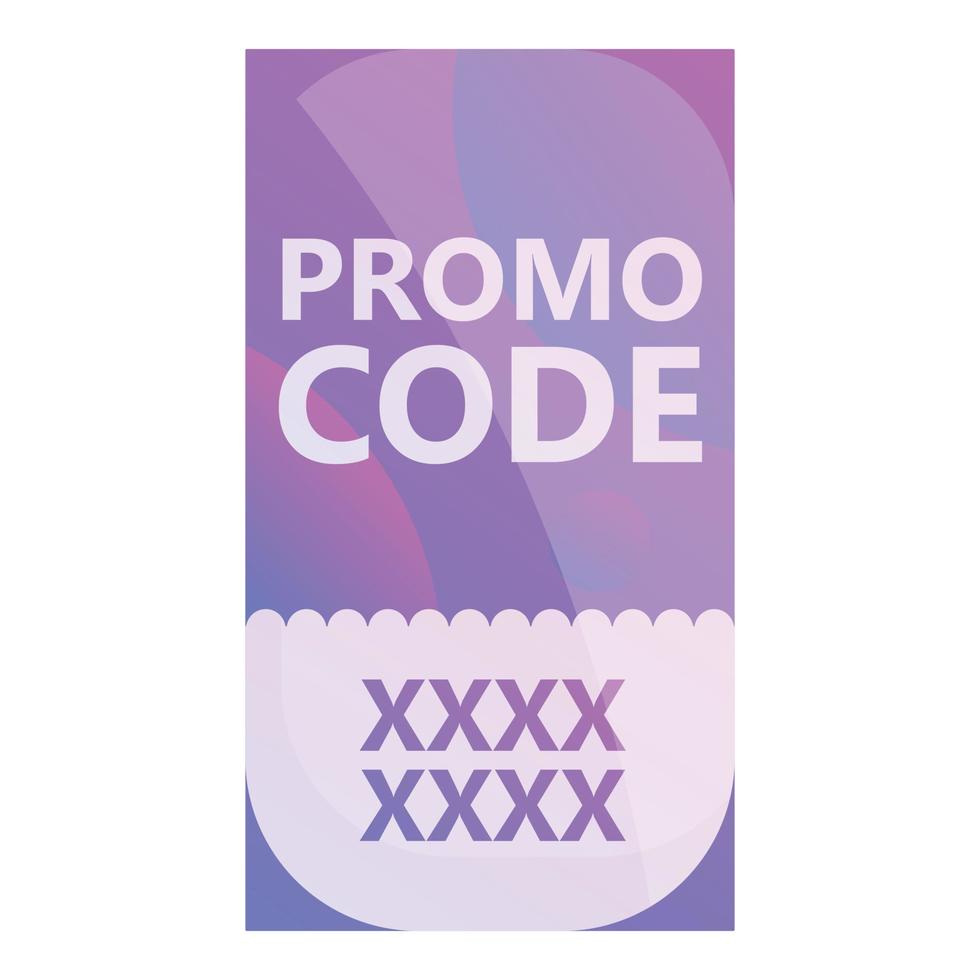 Money promo code icon cartoon vector. Coupon discount 14366238 Vector ...