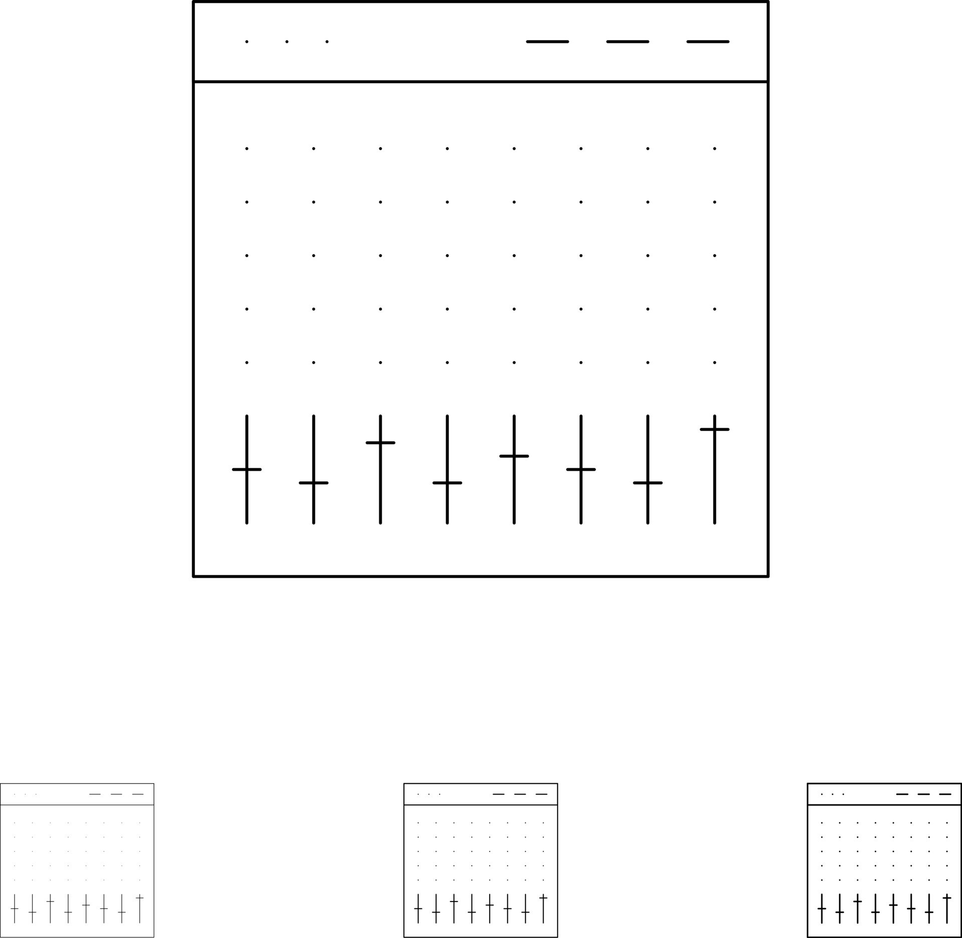 Console Control Controller Hardware Mixer Bold And Thin Black Line Icon Set 14366985 Vector Art