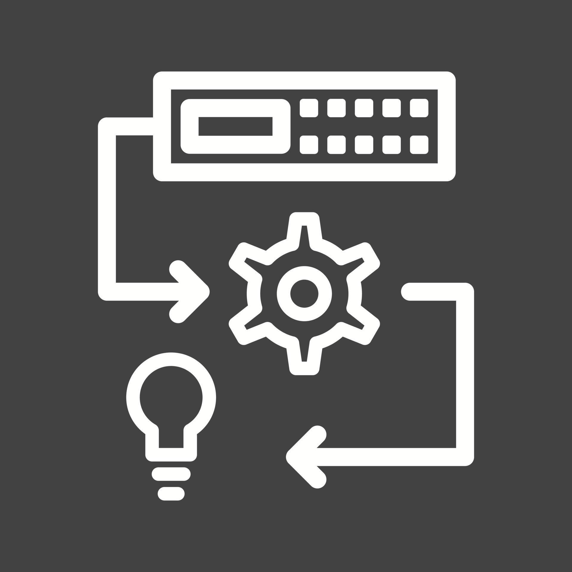 Machine Learning Line Inverted Icon 14370026 Vector Art at Vecteezy