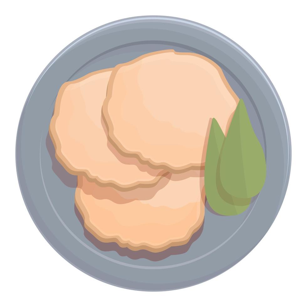 Foie Gras Plate Icon Cartoon Vector Food Duck 14370848 Vector Art At Vecteezy