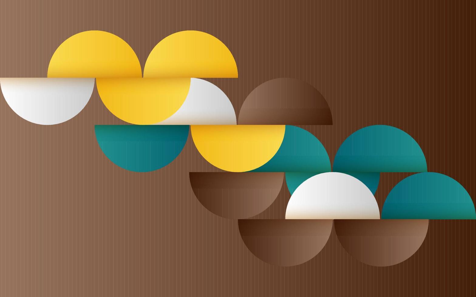 Mid-century geometric abstract pattern with simple shapes and beautiful ...