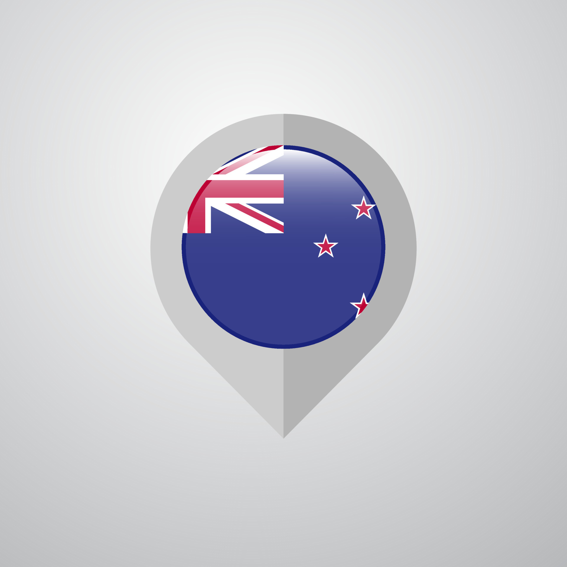 Map Navigation pointer with New Zealand flag design vector 14373216 Vector Art at Vecteezy