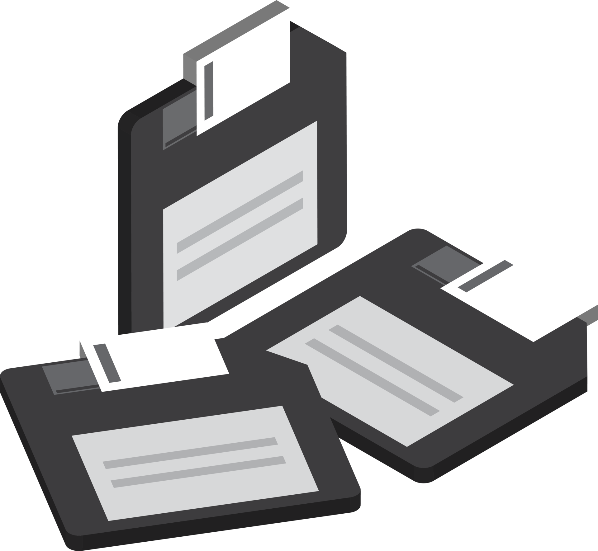 Floppy Disk Illustration In 3d Isometric Style 14374570 Png