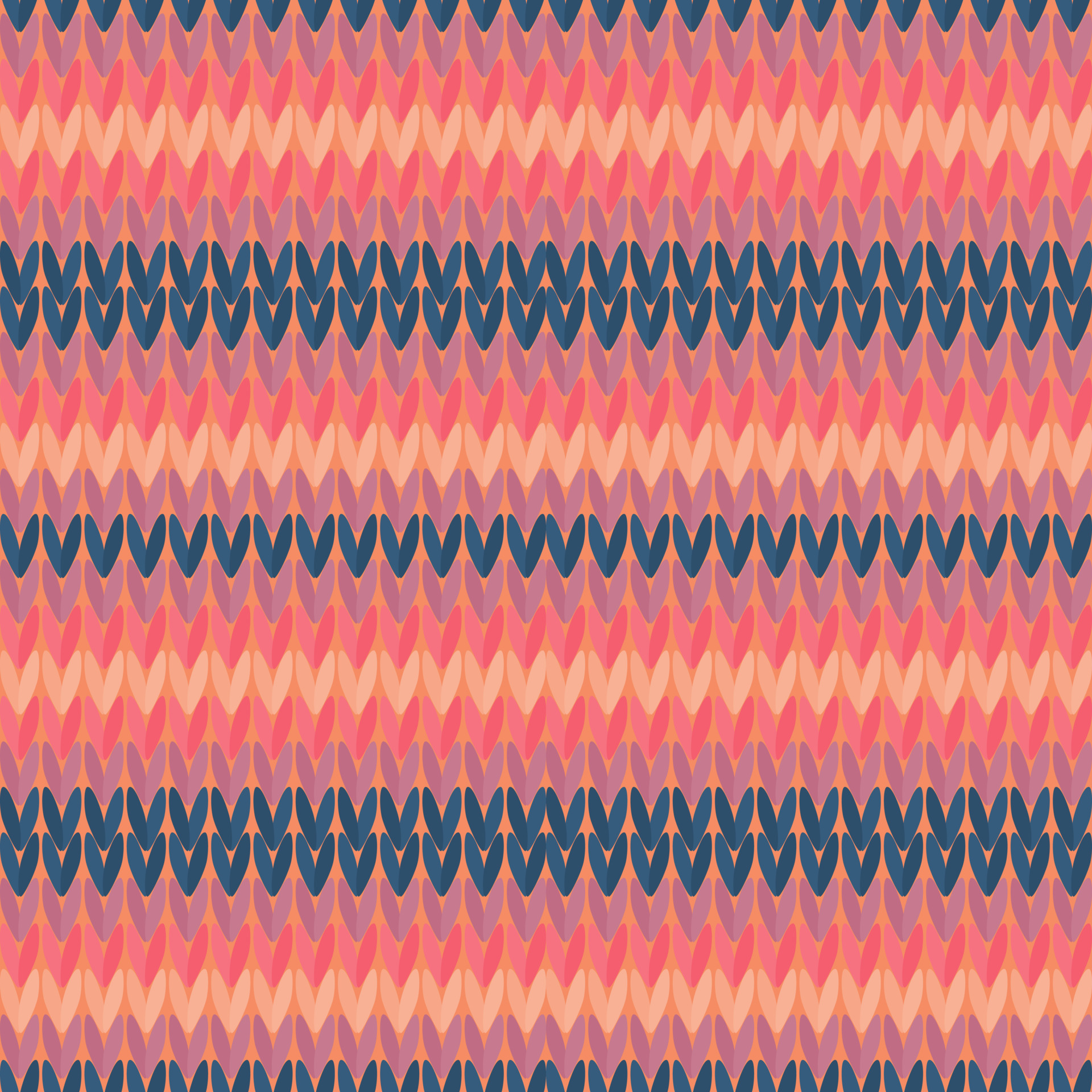 Seamless background with knitted patterns. Autumn knitting pattern. Fabric pattern for ...