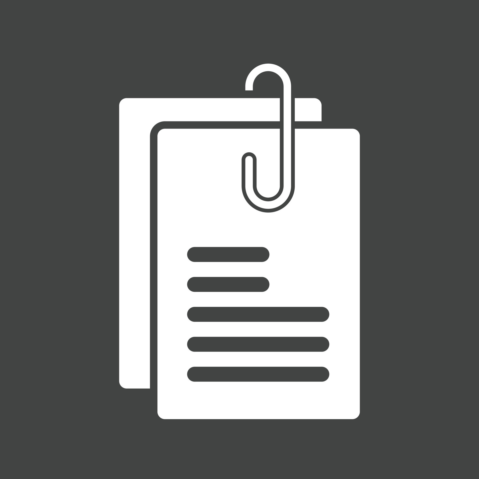 Attached Documents Glyph Inverted Icon 14383145 Vector Art at Vecteezy Attached Documents Glyph Inverted Icon 14383145 Vector Art at Vecteezy
