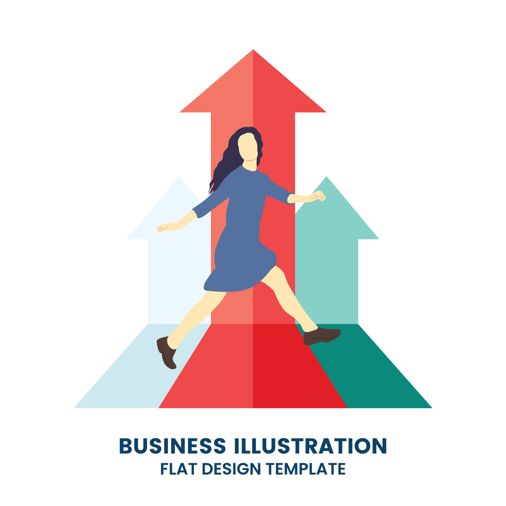 Flat design web page template set for creative business process and ... Flat design web page template set for creative business process and ...