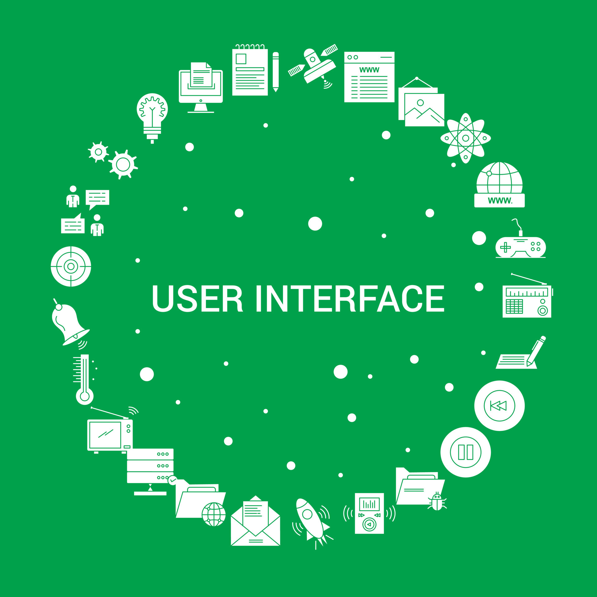 User Interface Icon Set Infographic Vector Template 14386442 Vector Art ...