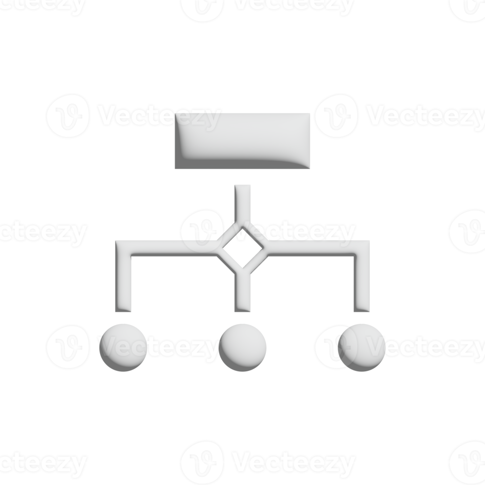Company Organization Structure icon 3d design for application and ...