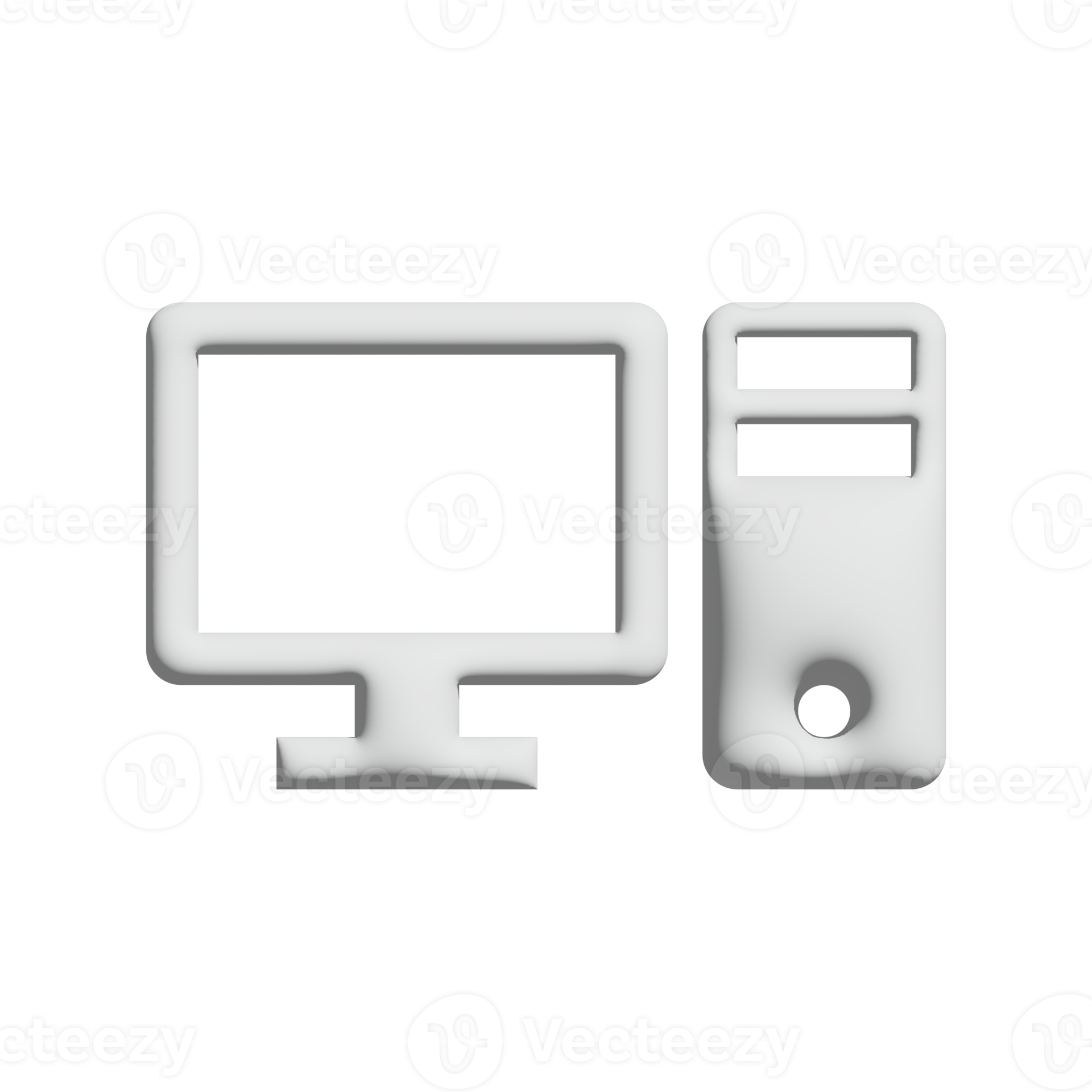 computer icon 3d design for application and website presentation 14387201 PNG