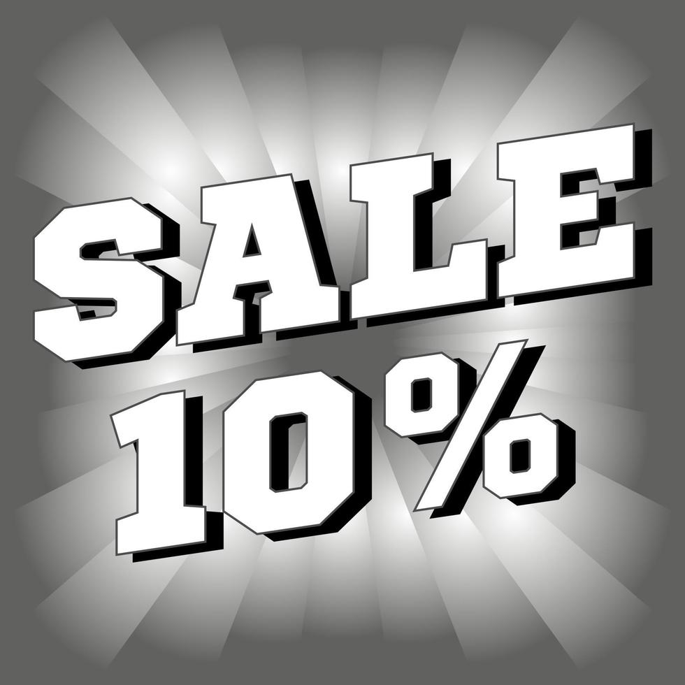 Sale 10 percent off banner. Vector illustration. 14393076 Vector Art at Vecteezy