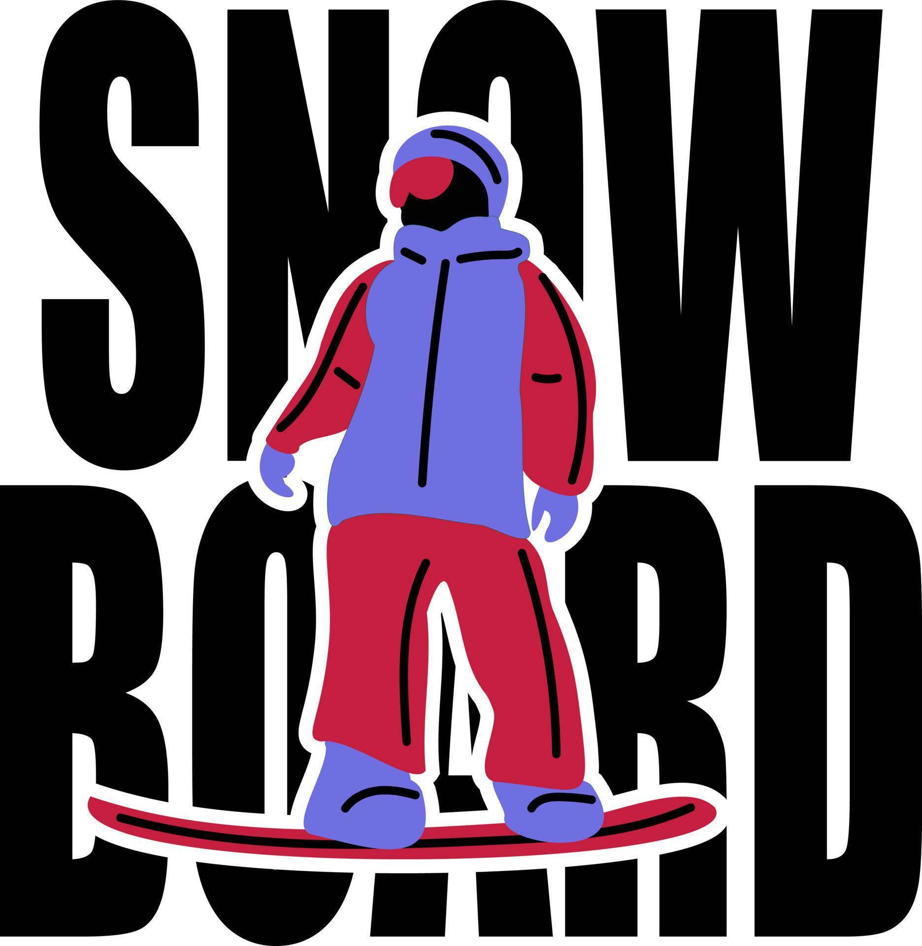 Snowboarder, vector illustration. 14394252 Vector Art at Vecteezy