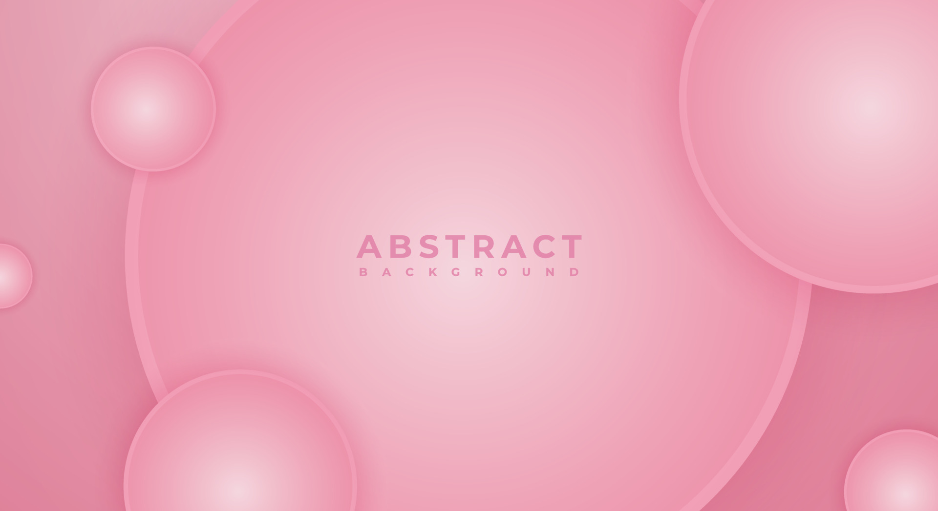 Abstract 3d Background Circle Pink Papercut Layer With Copy Space For