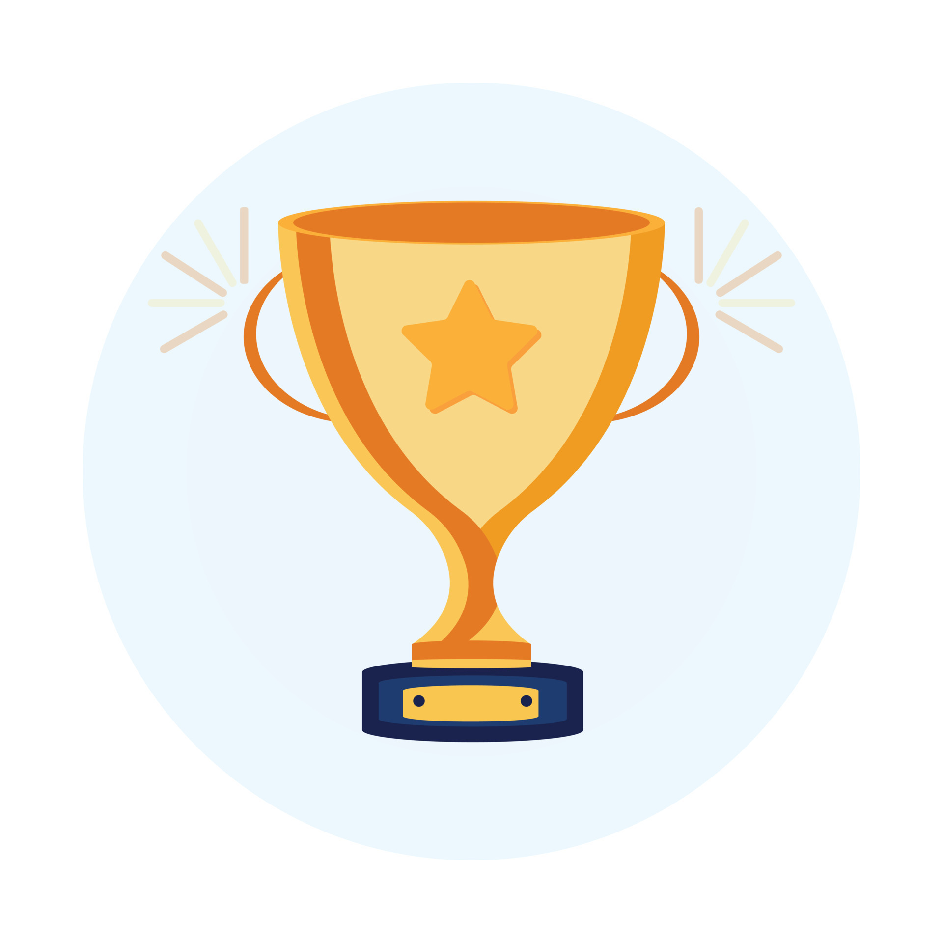 Winner's trophy icon. The golden trophy vector is a symbol of victory ... Winner's trophy icon. The golden trophy vector is a symbol of victory ...