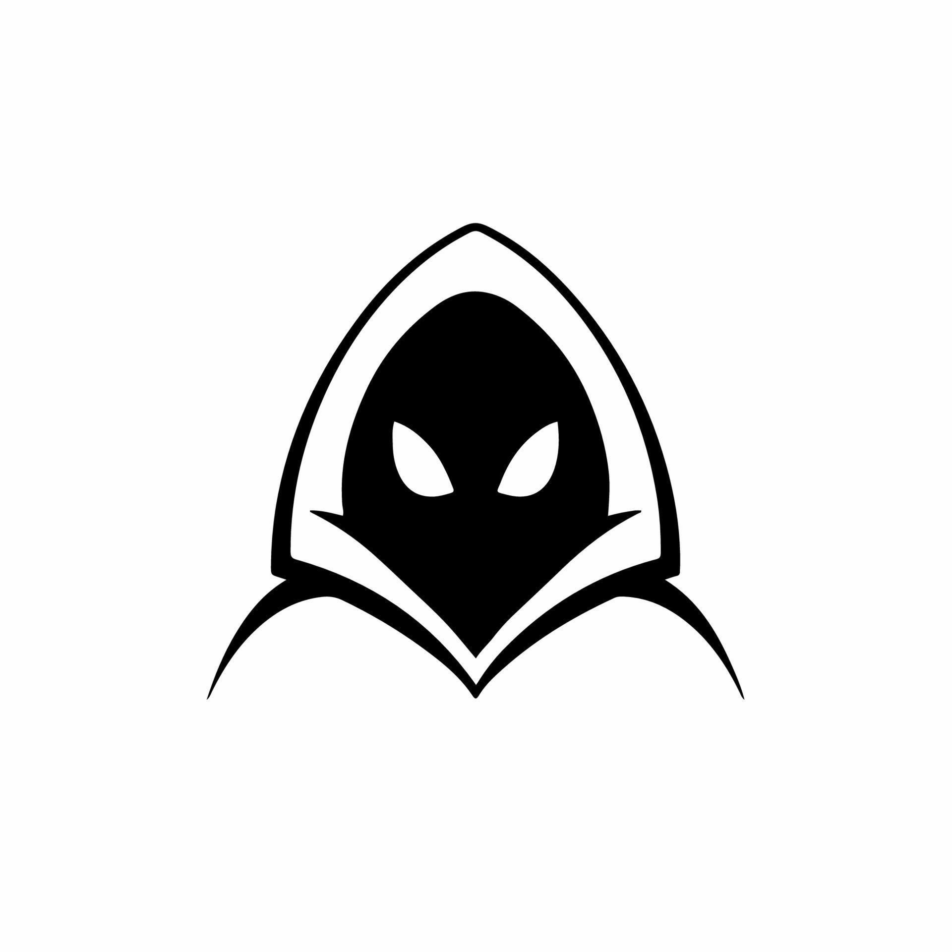 Grim Reaper Symbol Logo On White Background Decal Stencil Tattoo