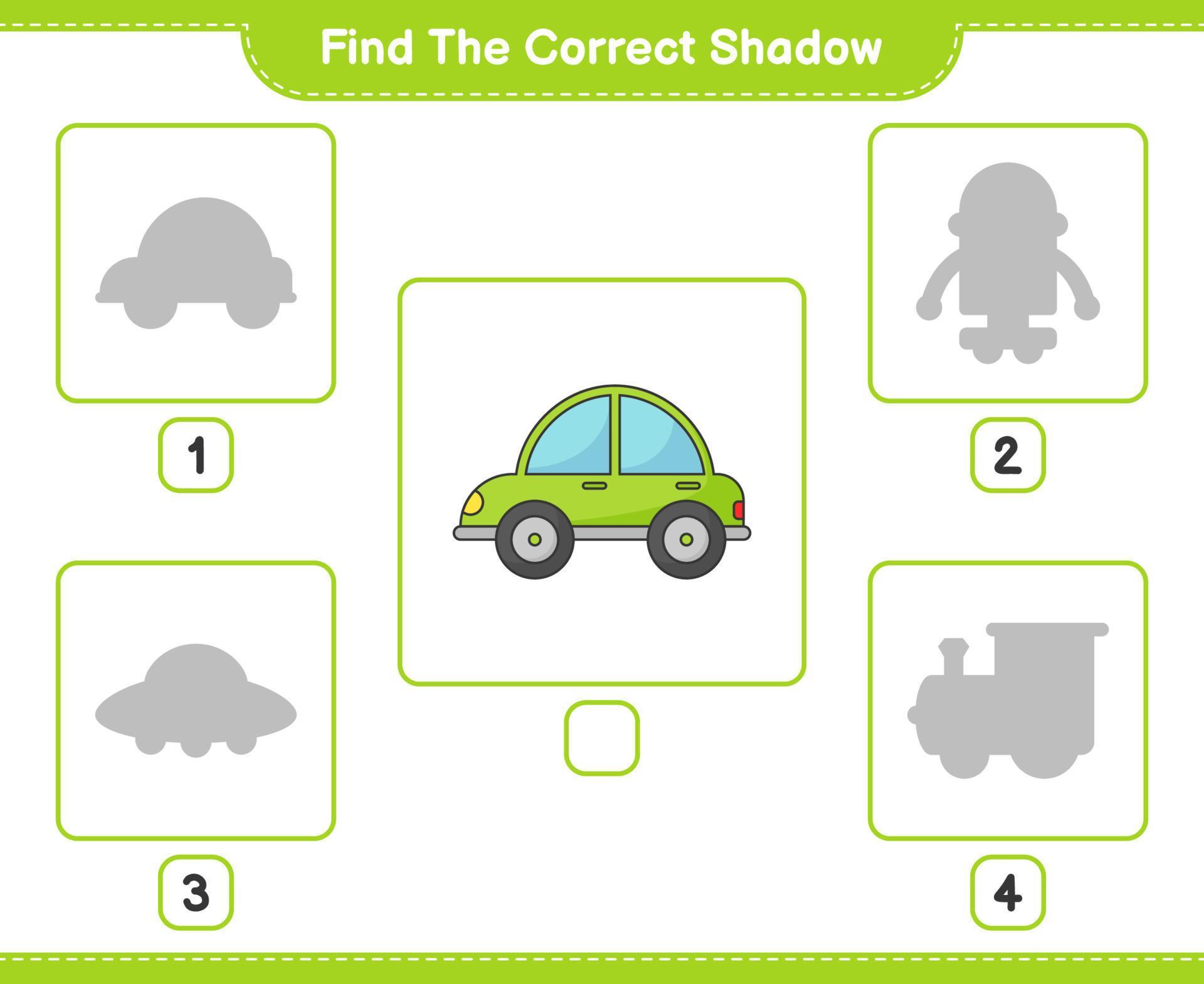 Find the correct shadow. Find and match the correct shadow of Car ...