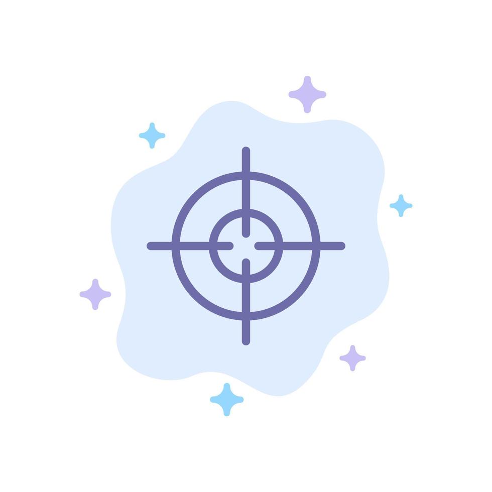Target Aim Interface Blue Icon on Abstract Cloud Background 14401009 Vector Art at Vecteezy