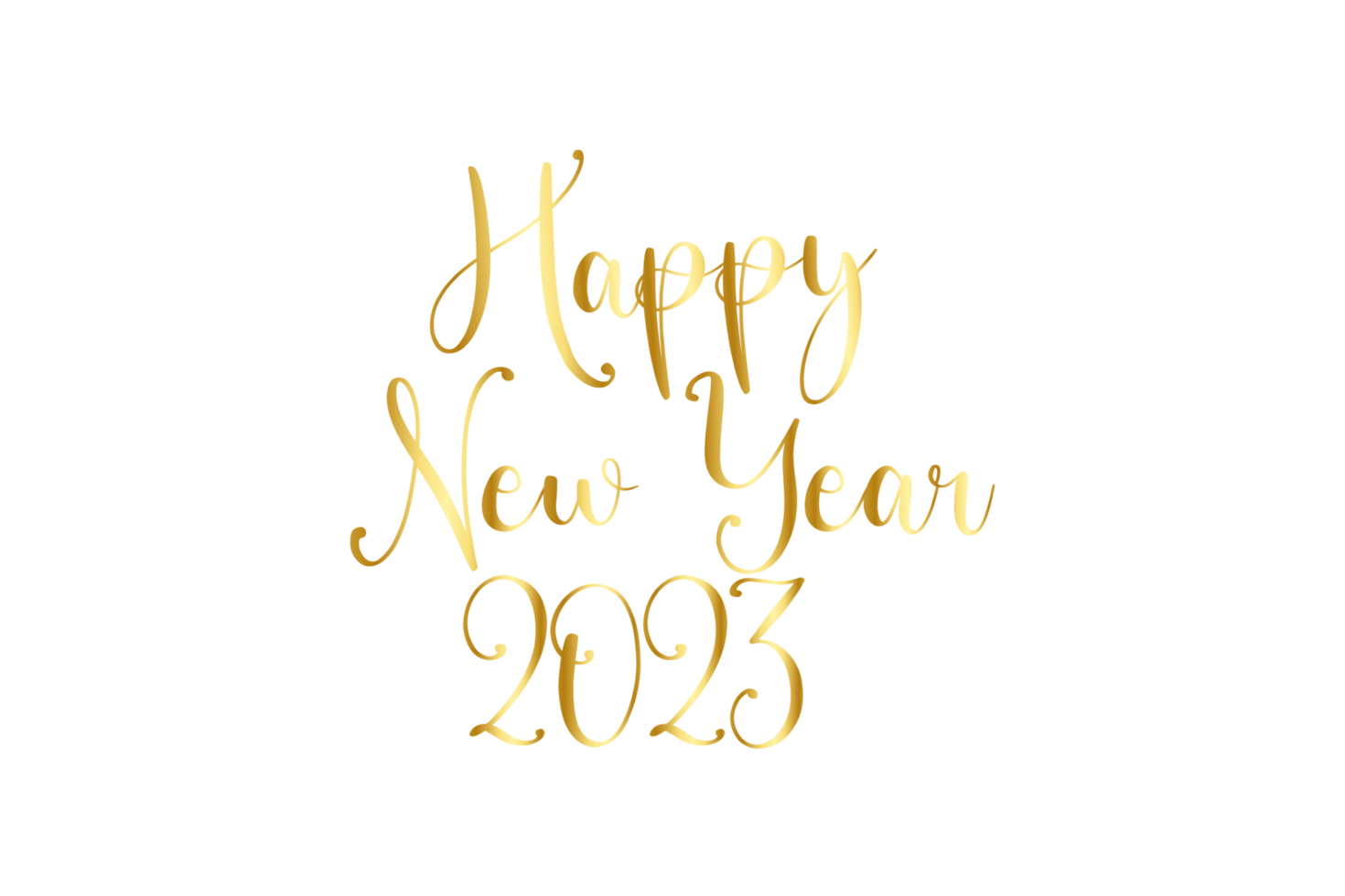 2023 Feliz Año Nuevo Diseño De Letras 14403653 Png
