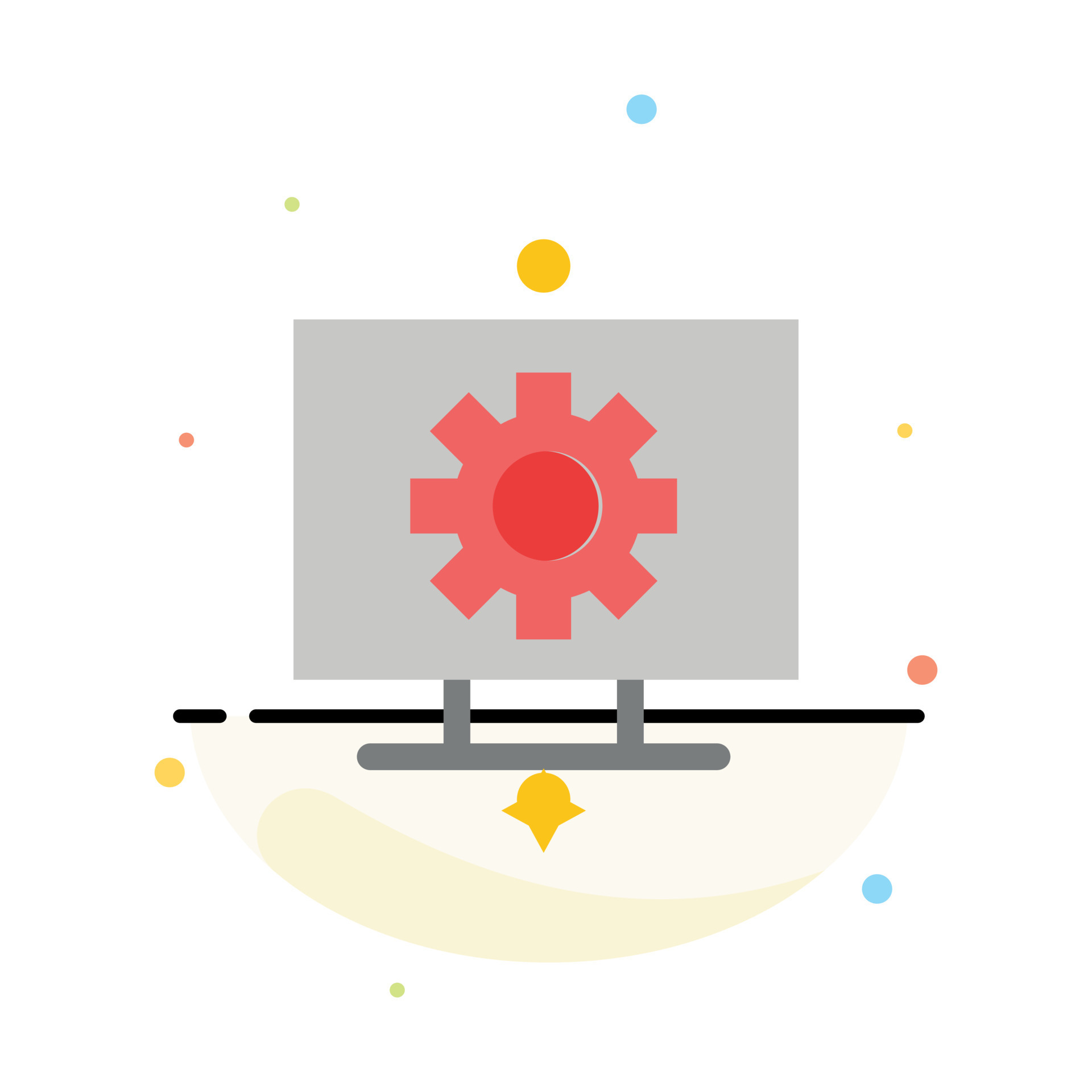 Computer Hardware Setting Gear Abstract Flat Color Icon Template 14404014 Vector Art at Vecteezy