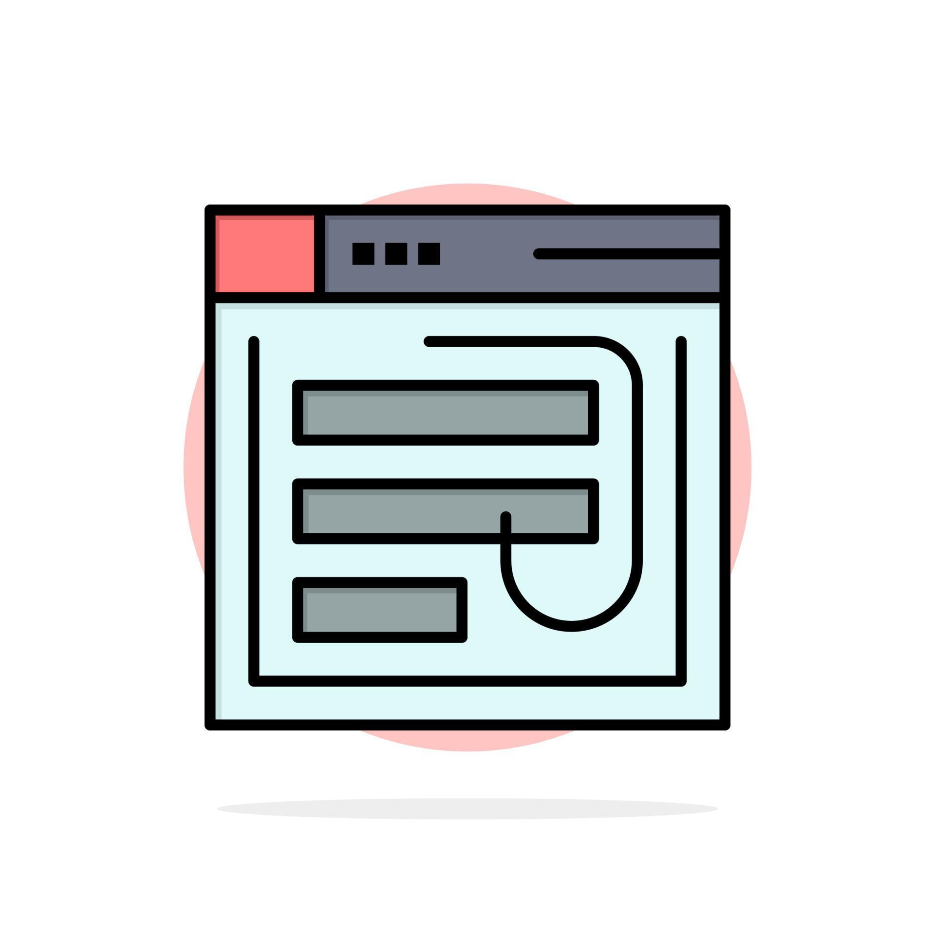 Email Hack Internet Password Phishing Web Website Abstract Circle Background Flat color Icon ...