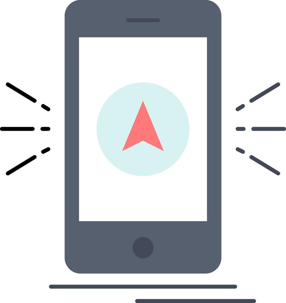 Navigation App Camping Gps Location Flat Color Icon Vector 14406619 6649