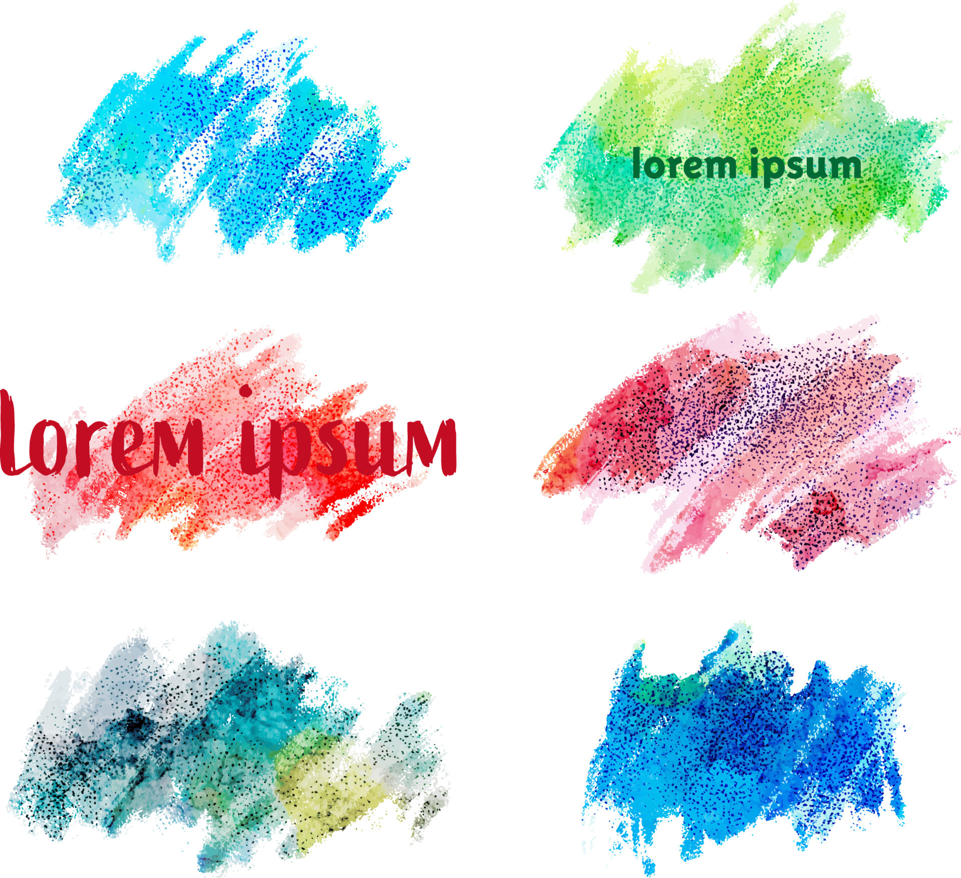 Vector hand drawn watercolor brush strokes 14408751 Vector Art at Vecteezy