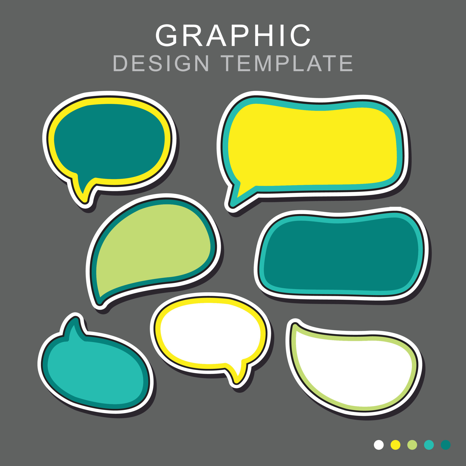 Abstract speech bubble template layout design 14409253 Vector Art at ...