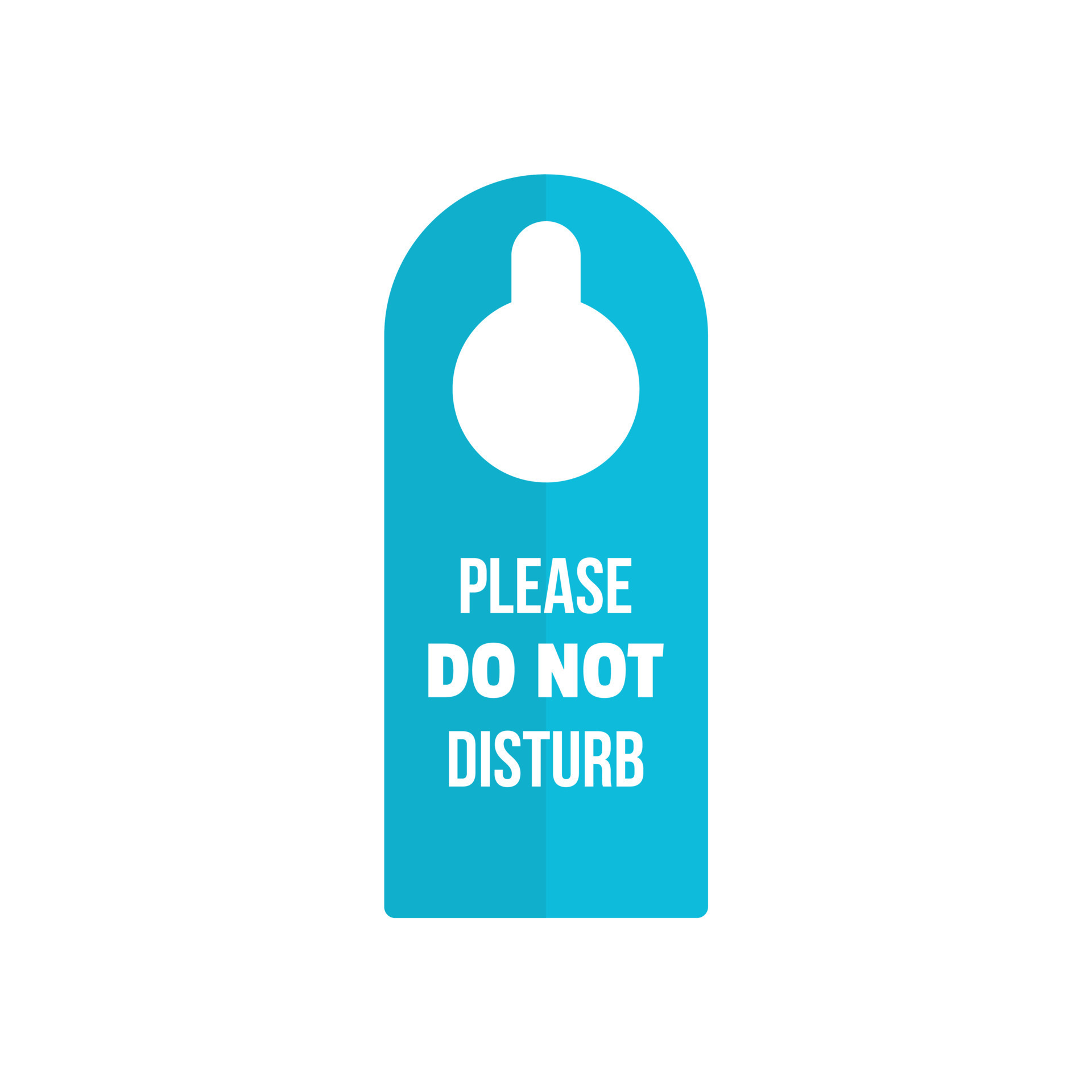 Do not disturb tag icon, flat style 14410701 Vector Art at Vecteezy