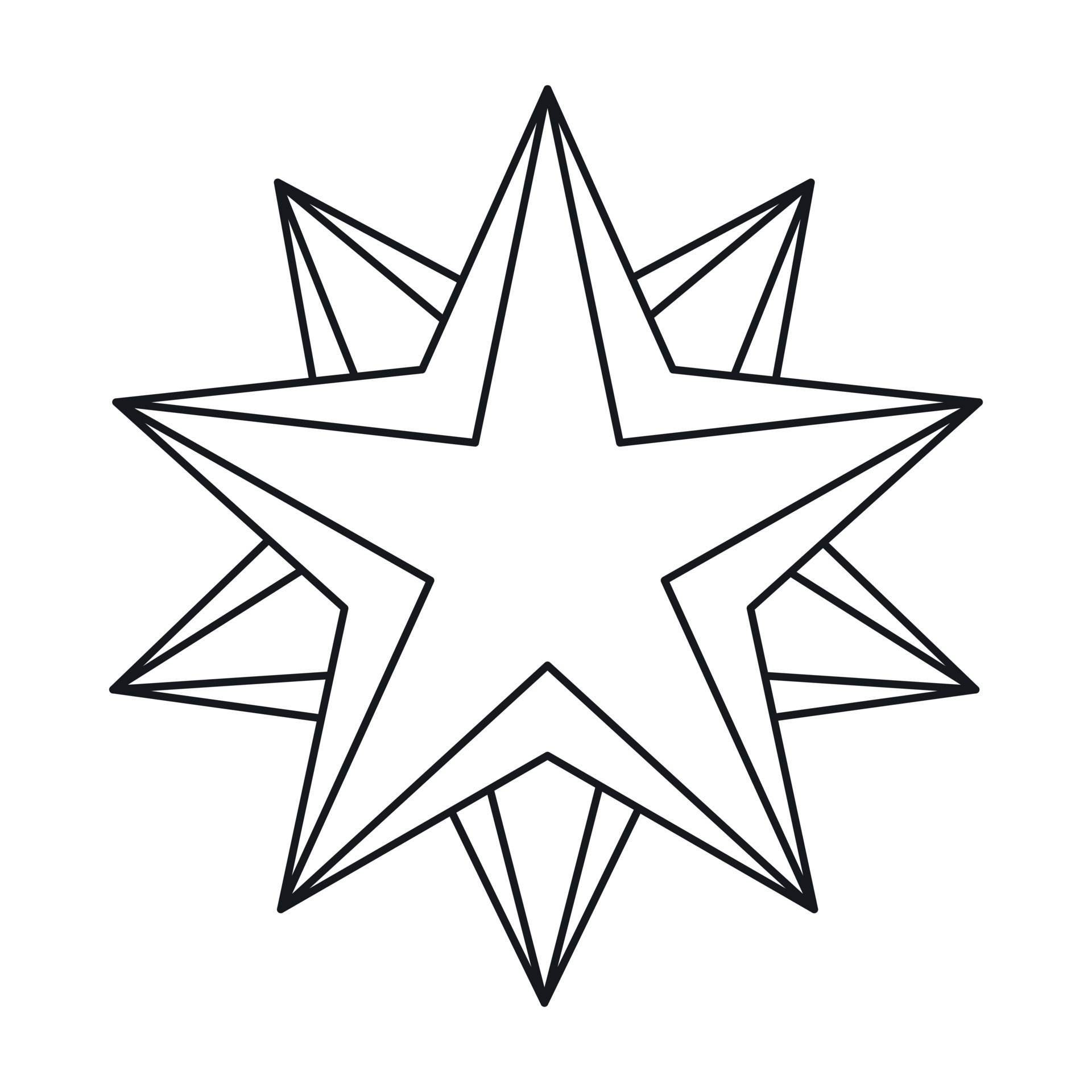 Star icon, outline style 14410980 Vector Art at Vecteezy