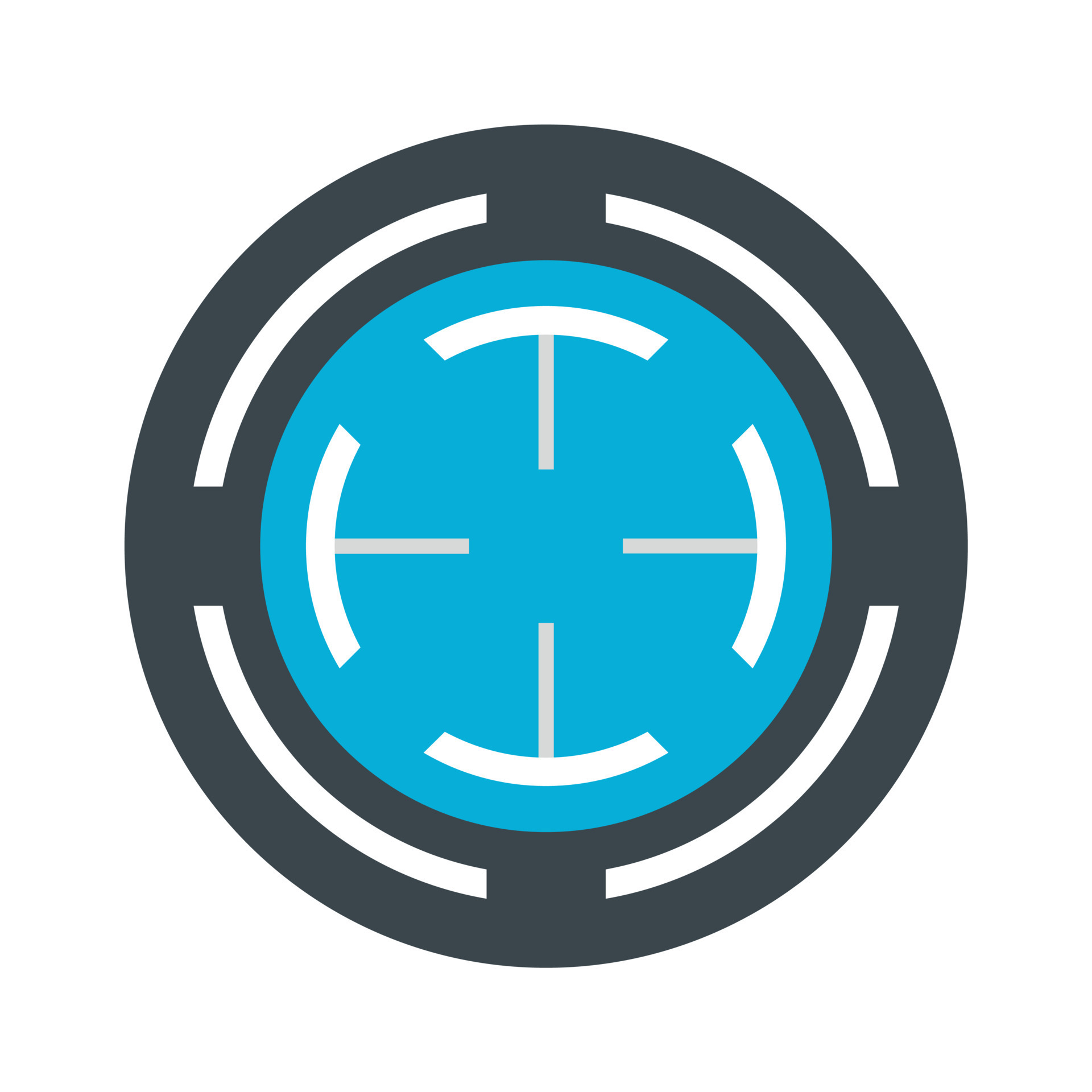 icono de puntería de pistola azul, estilo plano 14410999 Vector en Vecteezy