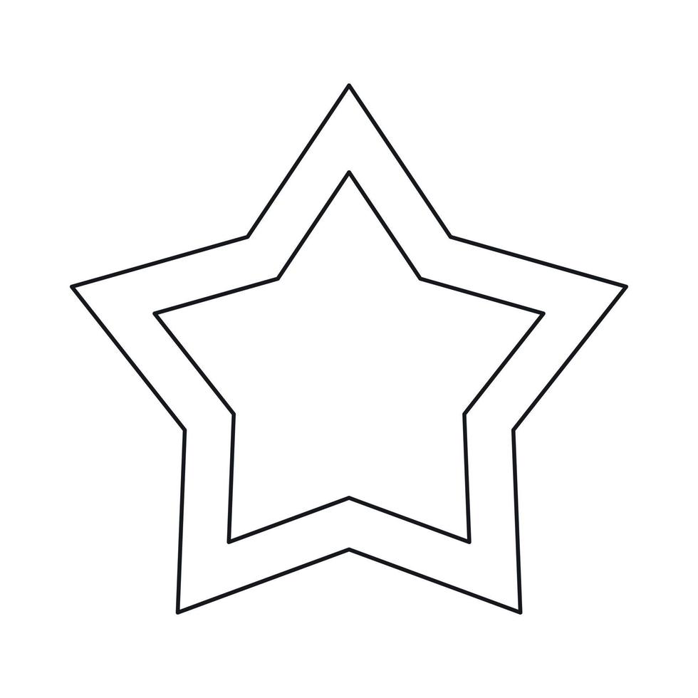 Star icon, outline style 14411429 Vector Art at Vecteezy