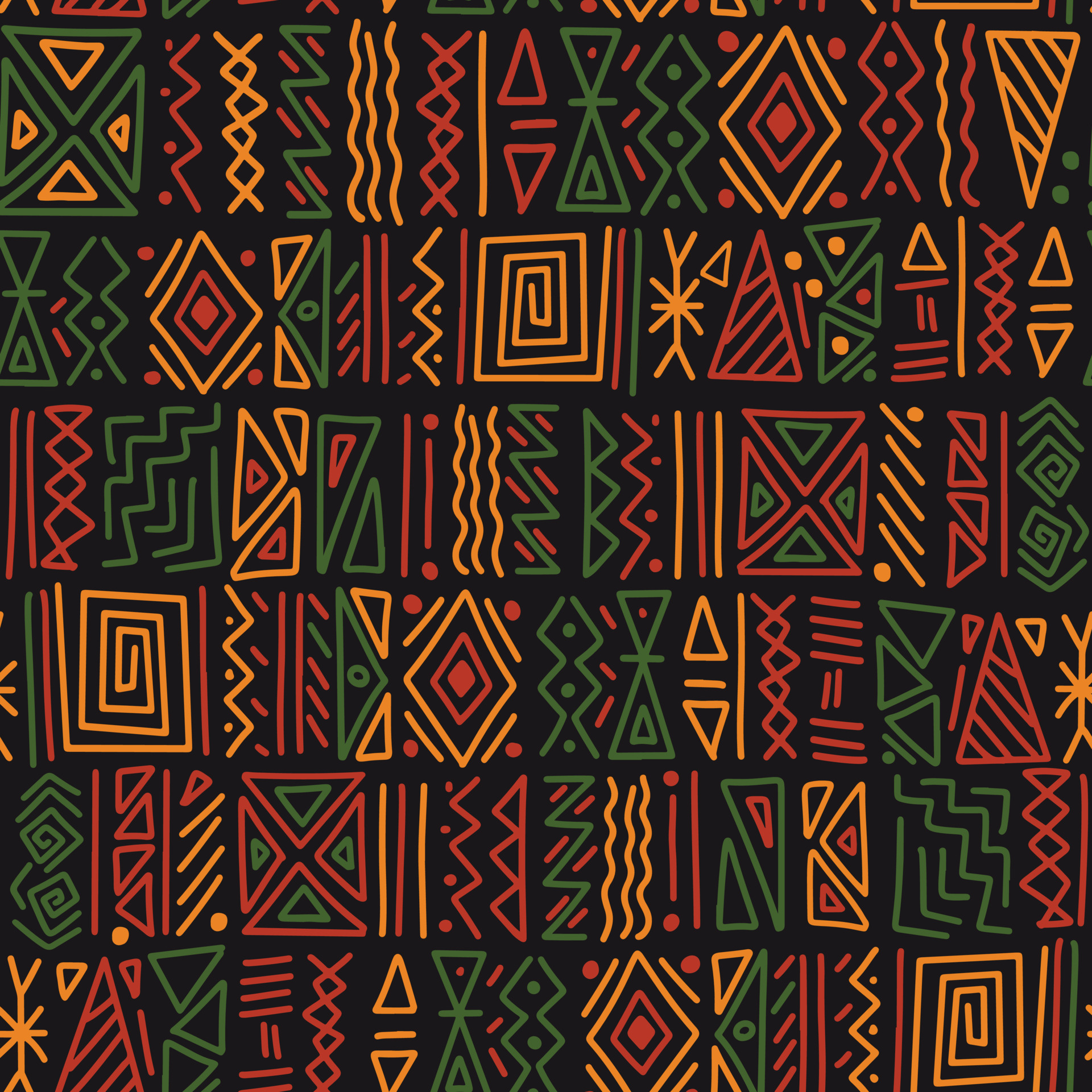 African ethnic tribal clash ornament seamless pattern background ... African ethnic tribal clash ornament seamless pattern background ...