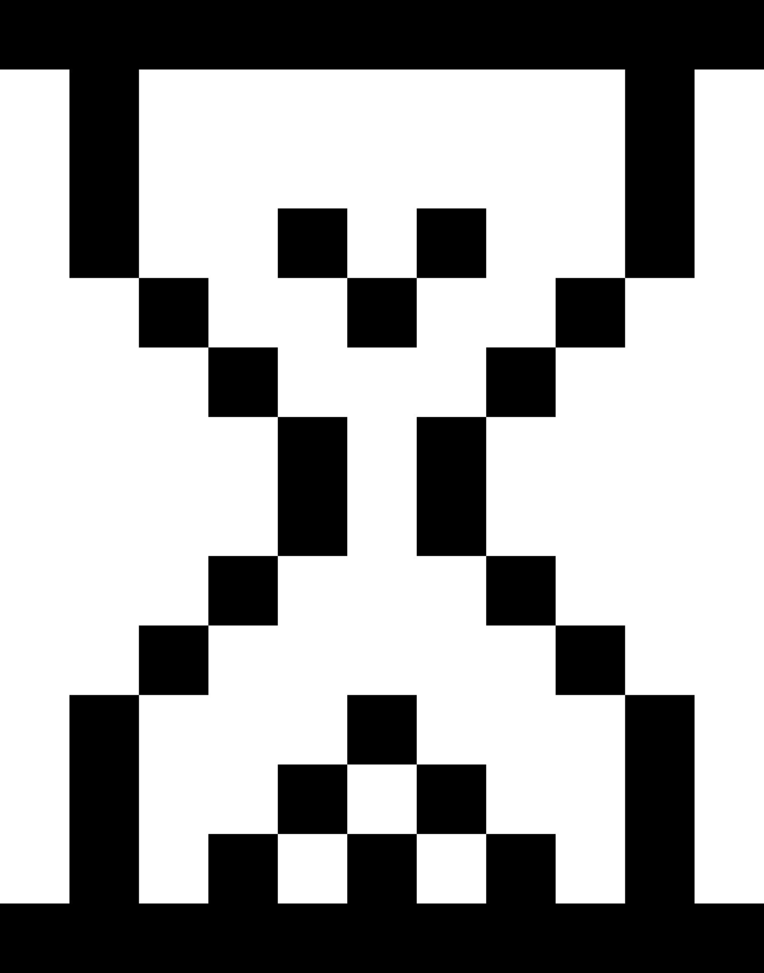 Internet Icon Hourglass Pixel Style 14415937 Vector Art At Vecteezy