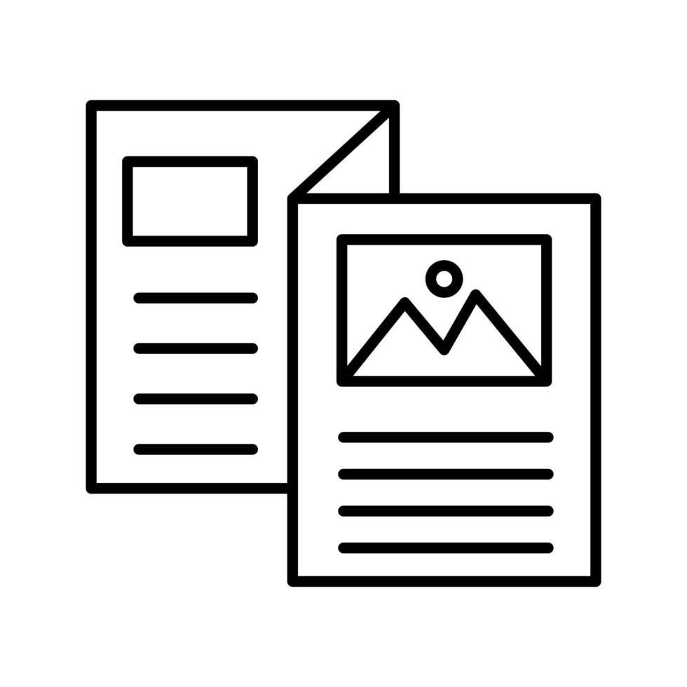 icono de vector de folleto 14416121 Vector en Vecteezy