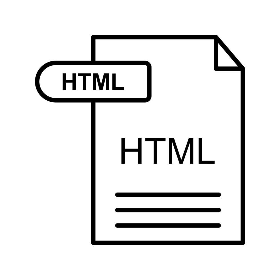 HTML Vector Icon 14416405 Vector Art at Vecteezy