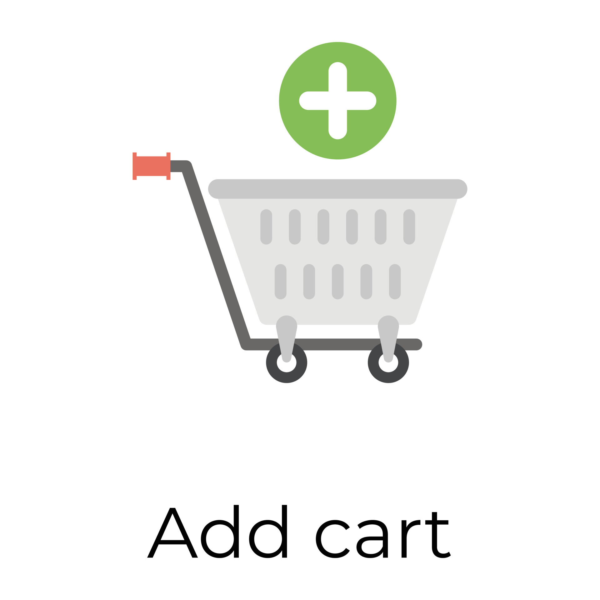 Trendy Add Cart 14417693 Vector Art at Vecteezy