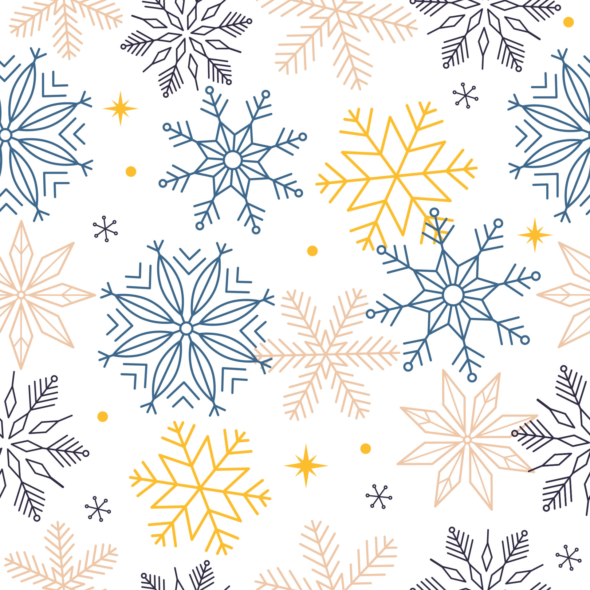 Snowflakes Seamless Pattern 14418039 Vector Art at Vecteezy
